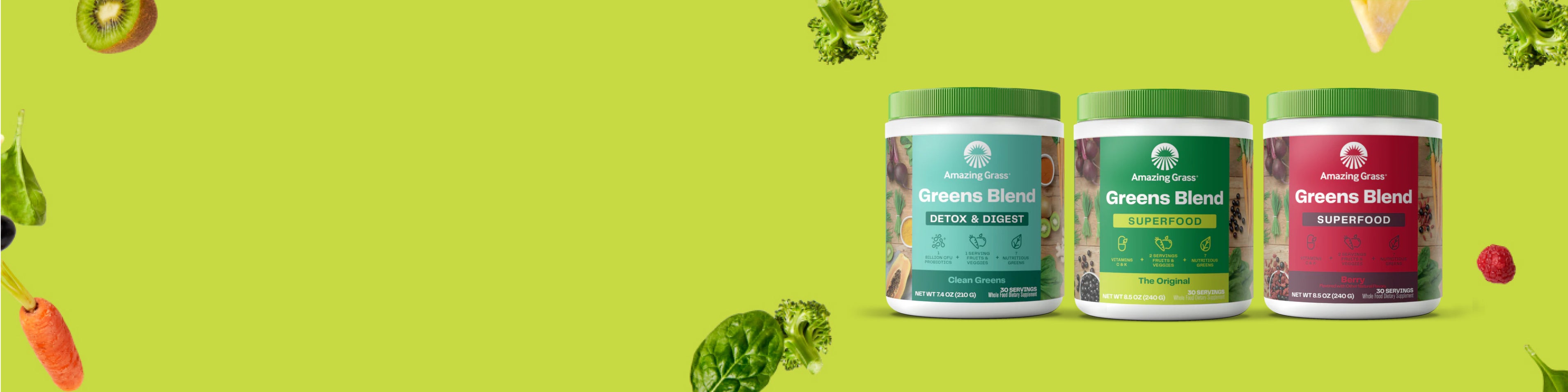 Green Superfood, Plant Based Protein & Effervescent – Amazing Grass